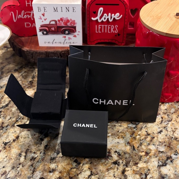CHANEL | Other | Chanel Black Gift Bag And Box Set | Poshmark